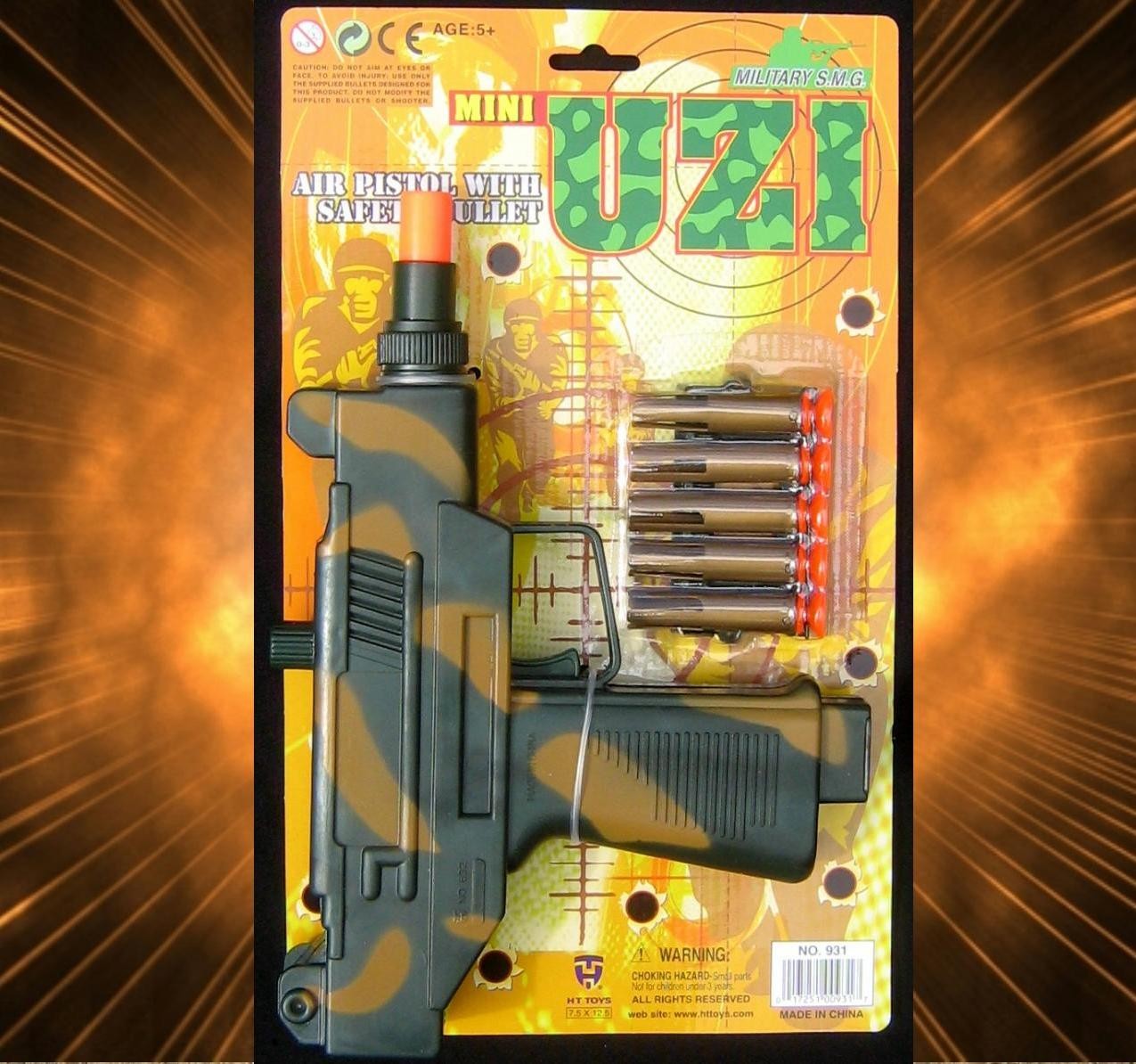 Mini Uzi Camo Toy Gun Play Set – Comaco Toys