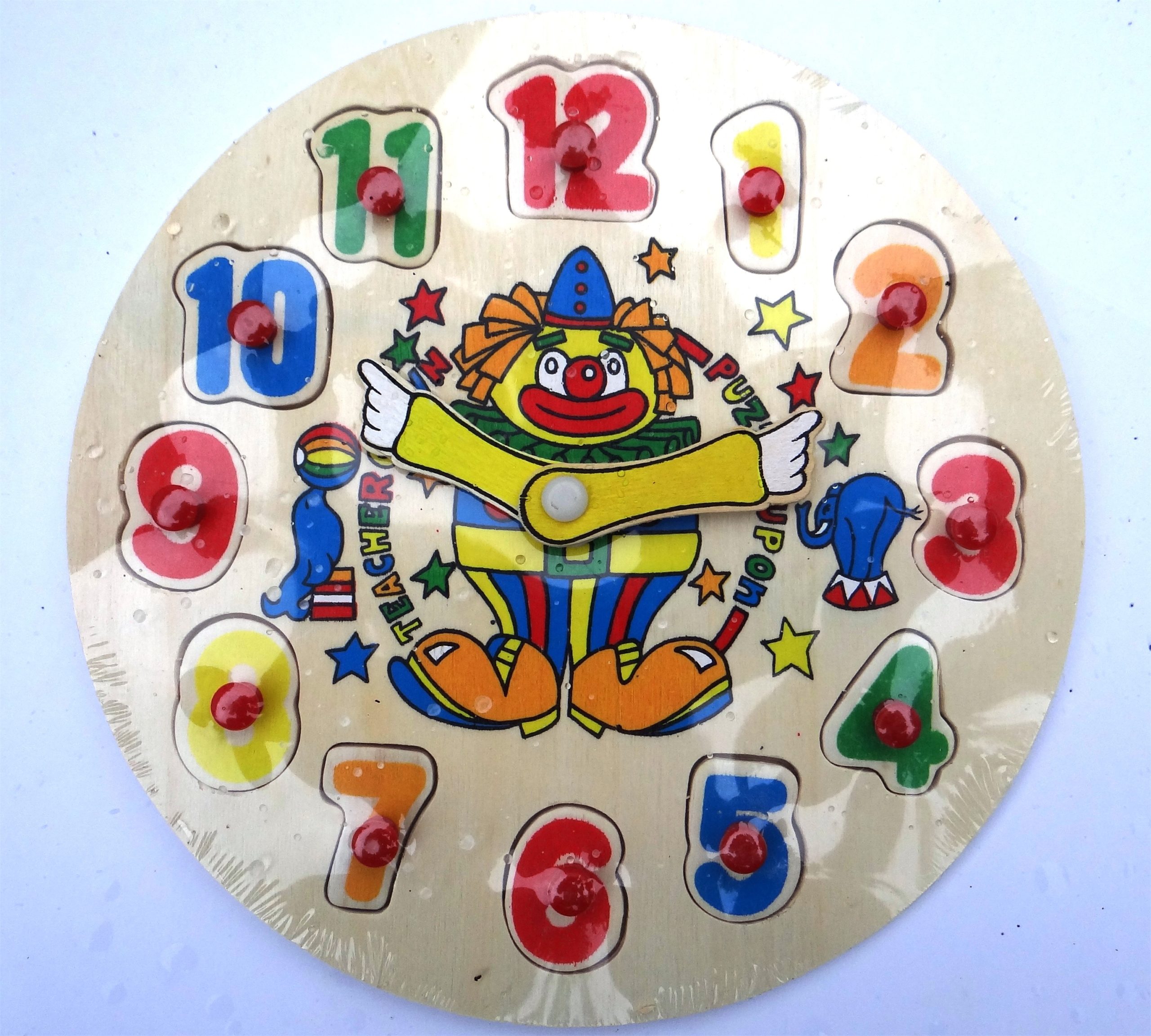 Wooden Play Clock Puzzle Toy – Comaco Toys