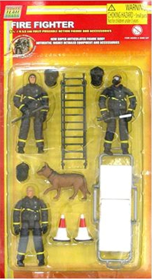 Fire Fighter 3 Figure: Stretcher & Ladder – Comaco Toys