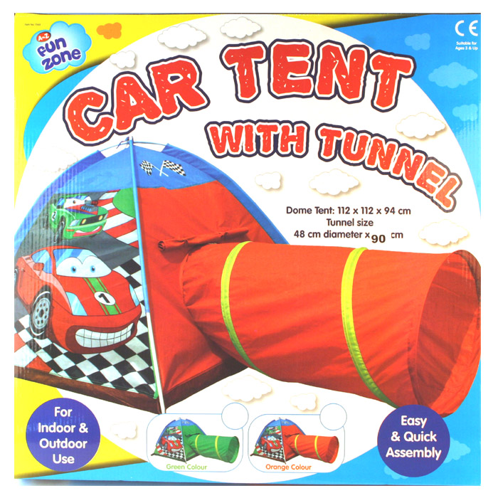 Car Play Tent with Tunnel – Comaco Toys